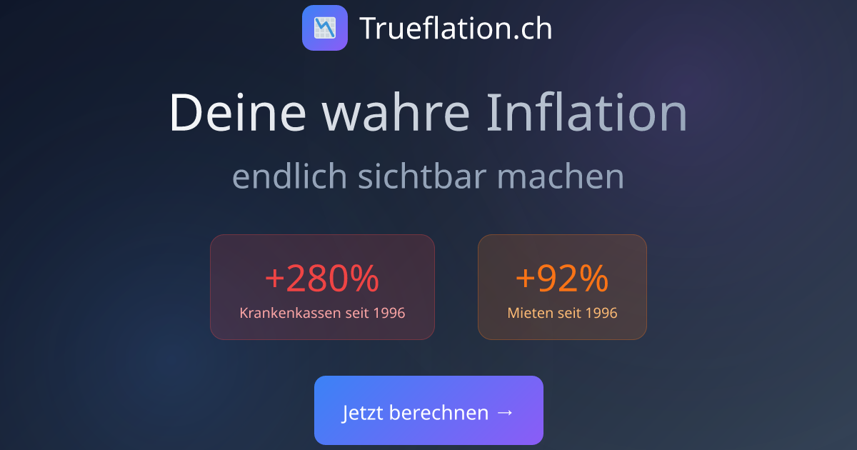Trueflation.ch - Deine wahre Inflation berechnen